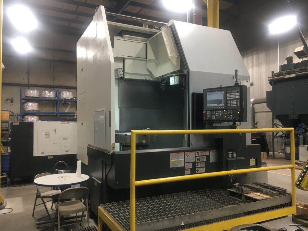 Okuma V100R CNC VTL, 2017 - Under Power, Milling, 32" Chuck, Video ...