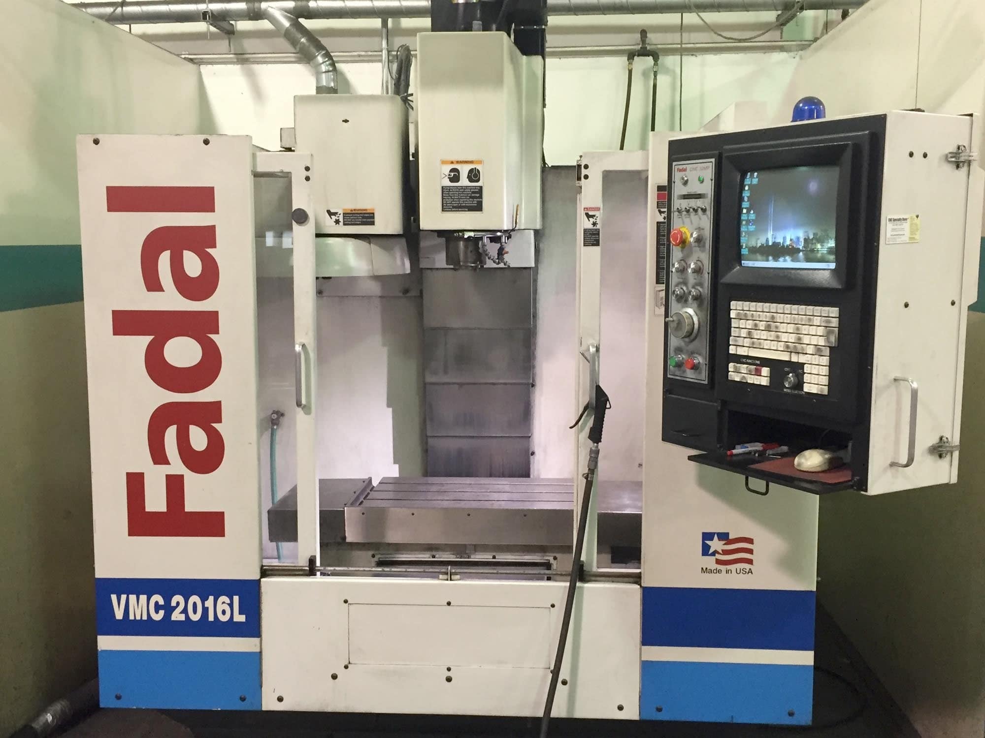 Fadal 2016L VMC, 2002- Extended 28" Z, 15k Spindle, 32MP Control ...