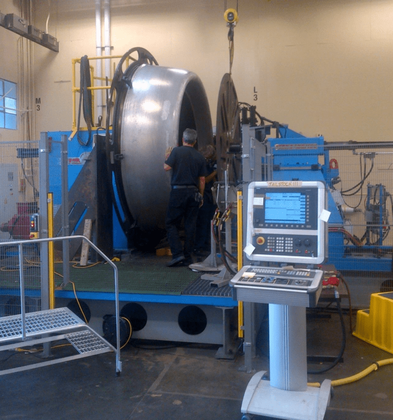 DENN ZENN-350 CNC Spin Forming Machine, 2014 - 4 Station Tool Changer ...
