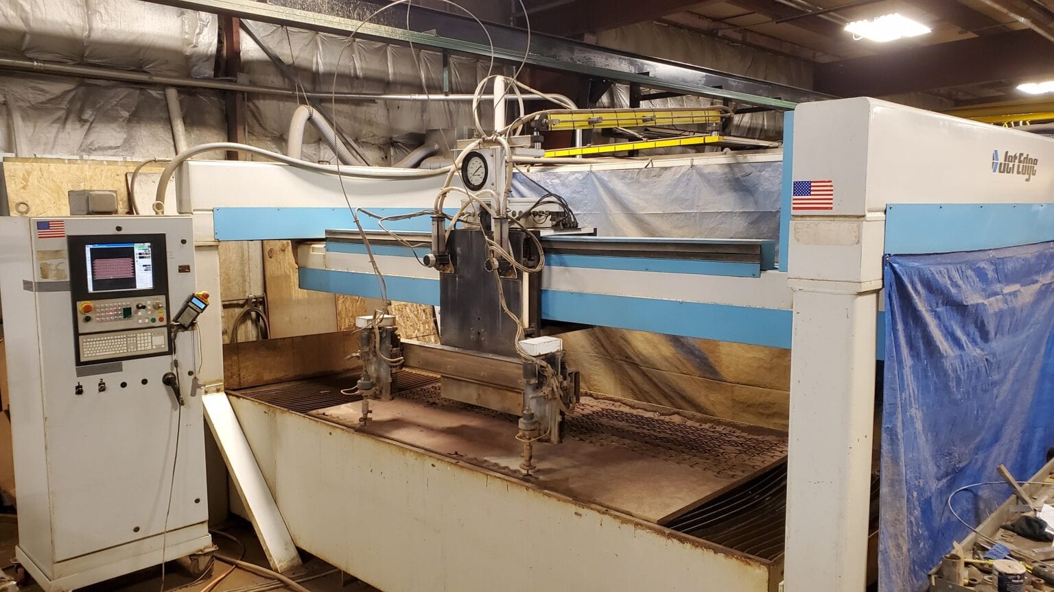 4' x 8' Jet Edge 48 High Rail Waterjet, 2001 - 60,000 PSI - Revelation ...
