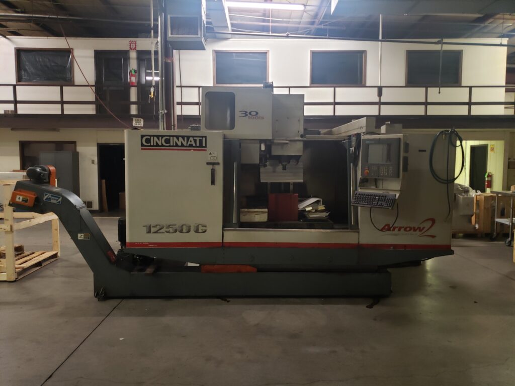 Cincinnati Arrow 2 1250C CNC Vertical Machining Center - 2004, Seimens ...