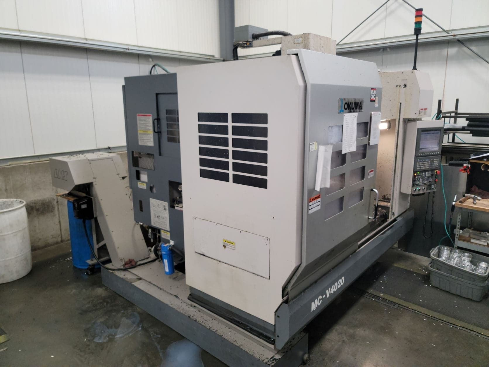 Okuma MC-V4020 VMC, 2009 - Chip Conveyor, Rigid Tapping - Revelation ...
