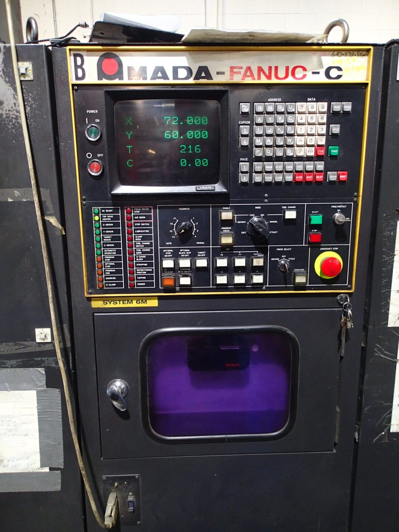 50 Ton Amada Coma 506072 Turret Punch, 1988 - 5' x 6' Sheets, 44 ...