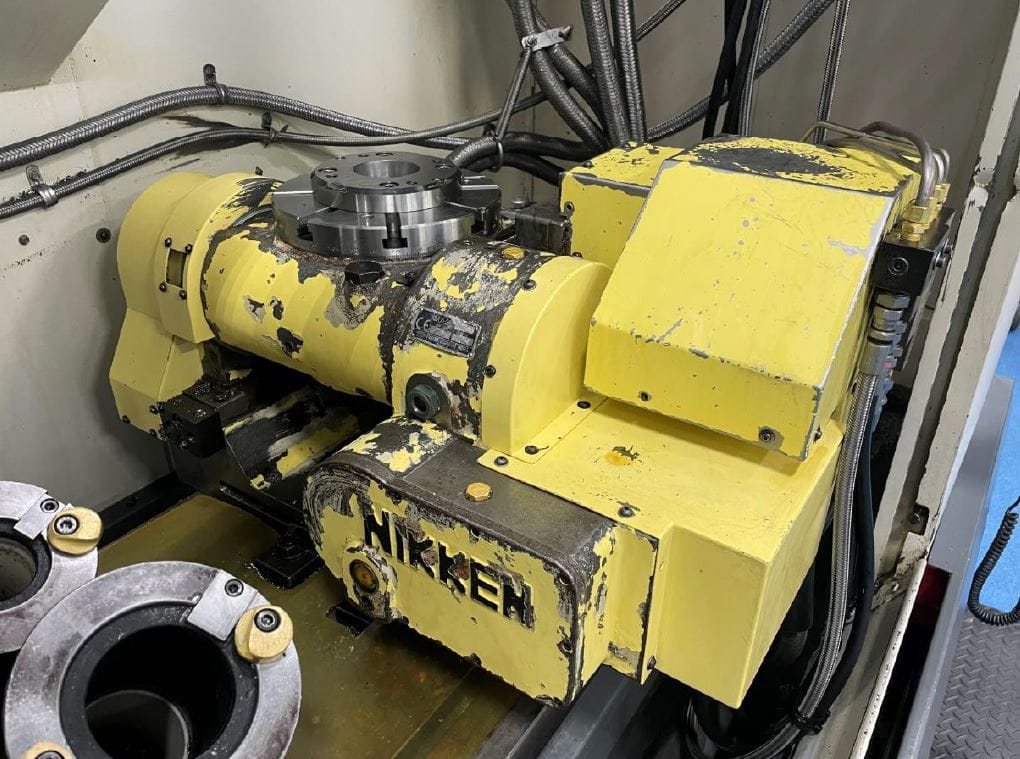 Okuma MC-V4020 CNC VMC, 2007 - Nikken Indexer, Renishaw probe ...