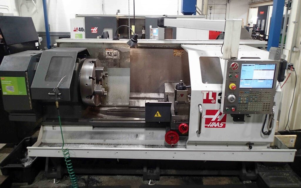 Haas TL-3B CNC Lathe, 2014 - (2) 25" Chucks, Rear Chuck, Coolant Thru ...