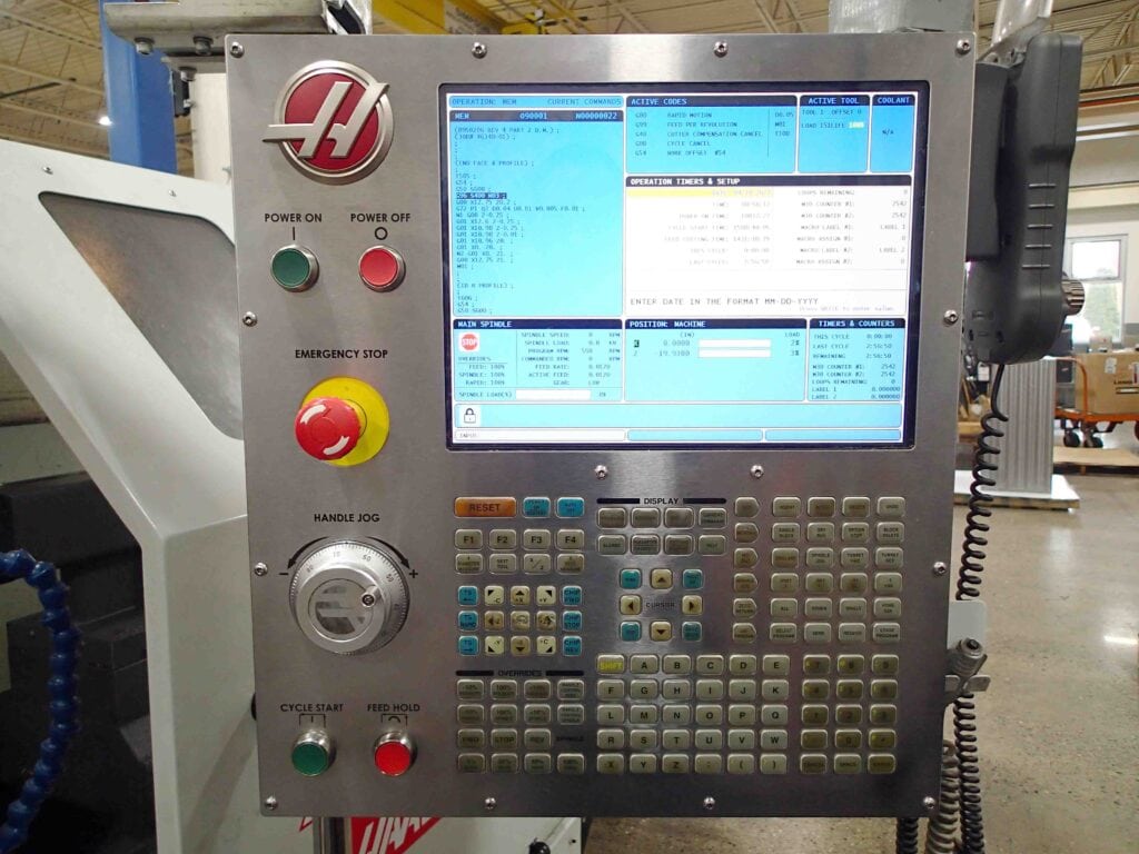 Haas TL-3B CNC Lathe, 2014 - (2) 25" Chucks, Rear Chuck, Coolant Thru ...