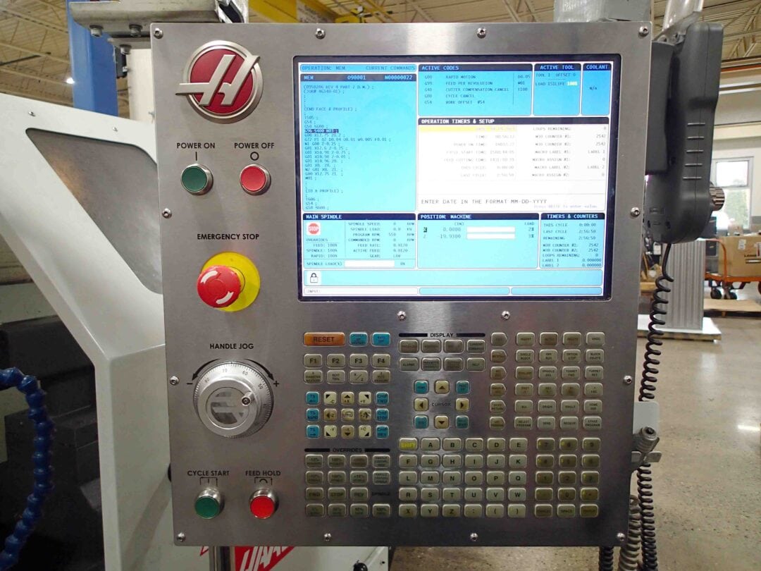 Haas TL-3B CNC Lathe, 2014 - (2) 25" Chucks, Rear Chuck, Coolant Thru ...