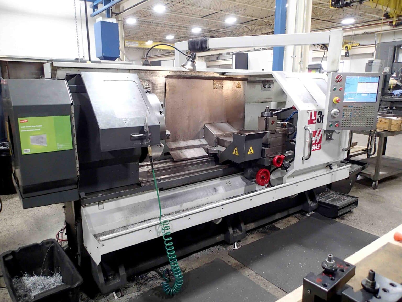 Haas TL-3B CNC Lathe, 2014 - (2) 25" Chucks, Rear Chuck, Coolant Thru ...