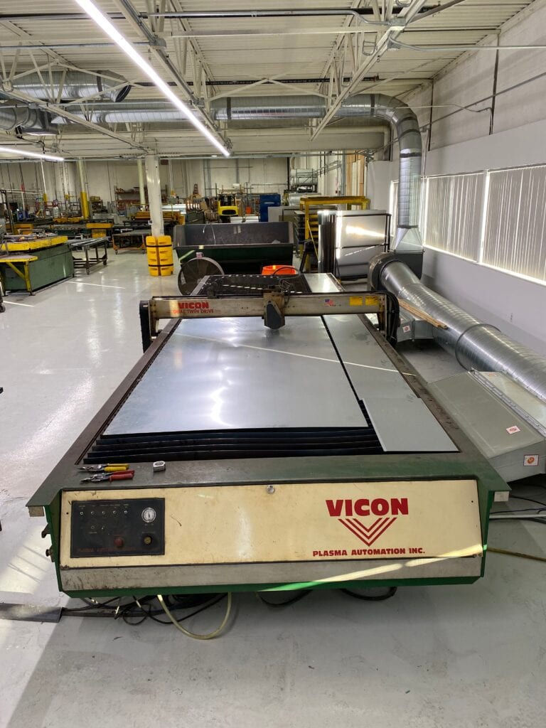 6' x 20' Vicon HVAC 8000 Plasma, 2001- Hypertherm Powermax 65 ...