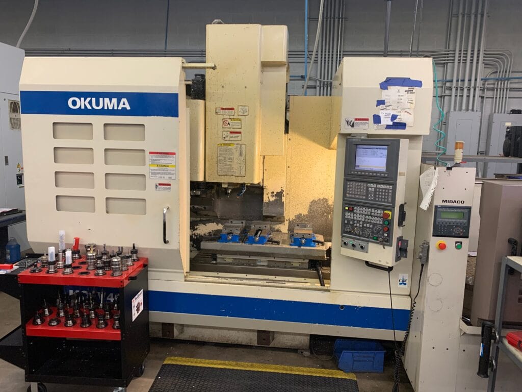 Okuma MC-V4020 Vertical Machining Center, 2005 - Thru Spindle Coolant ...