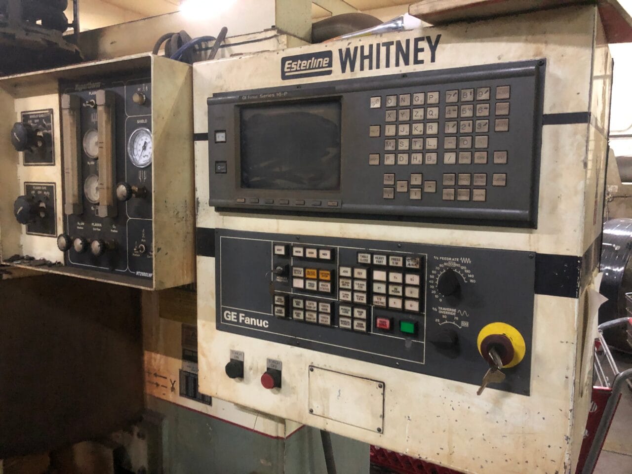 40 Ton x 100" x 60" Whitney Plasma Punch Cutting System 3400 RTC ...