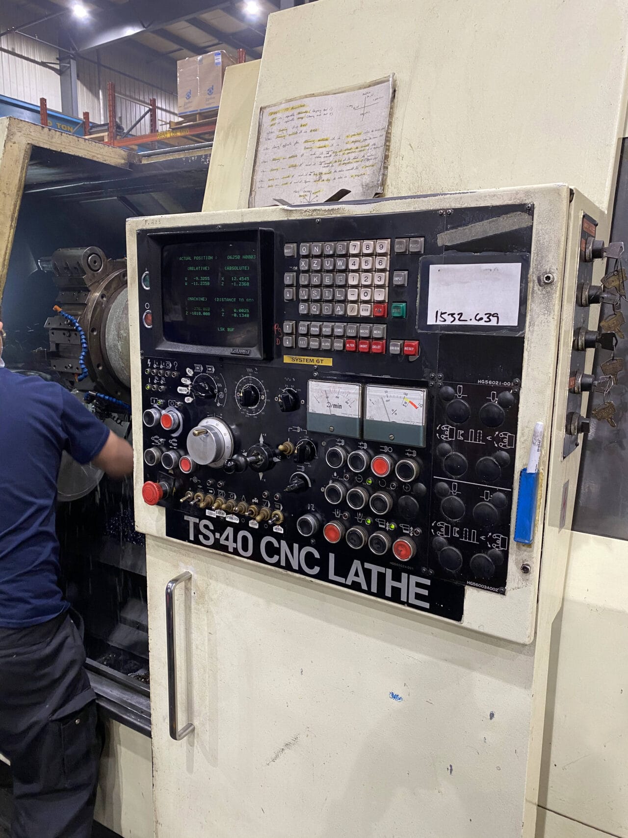 Takisawa TS-40 CNC Lathe, 1983 - Fanuc 6T Control, Tailstock, Chip ...