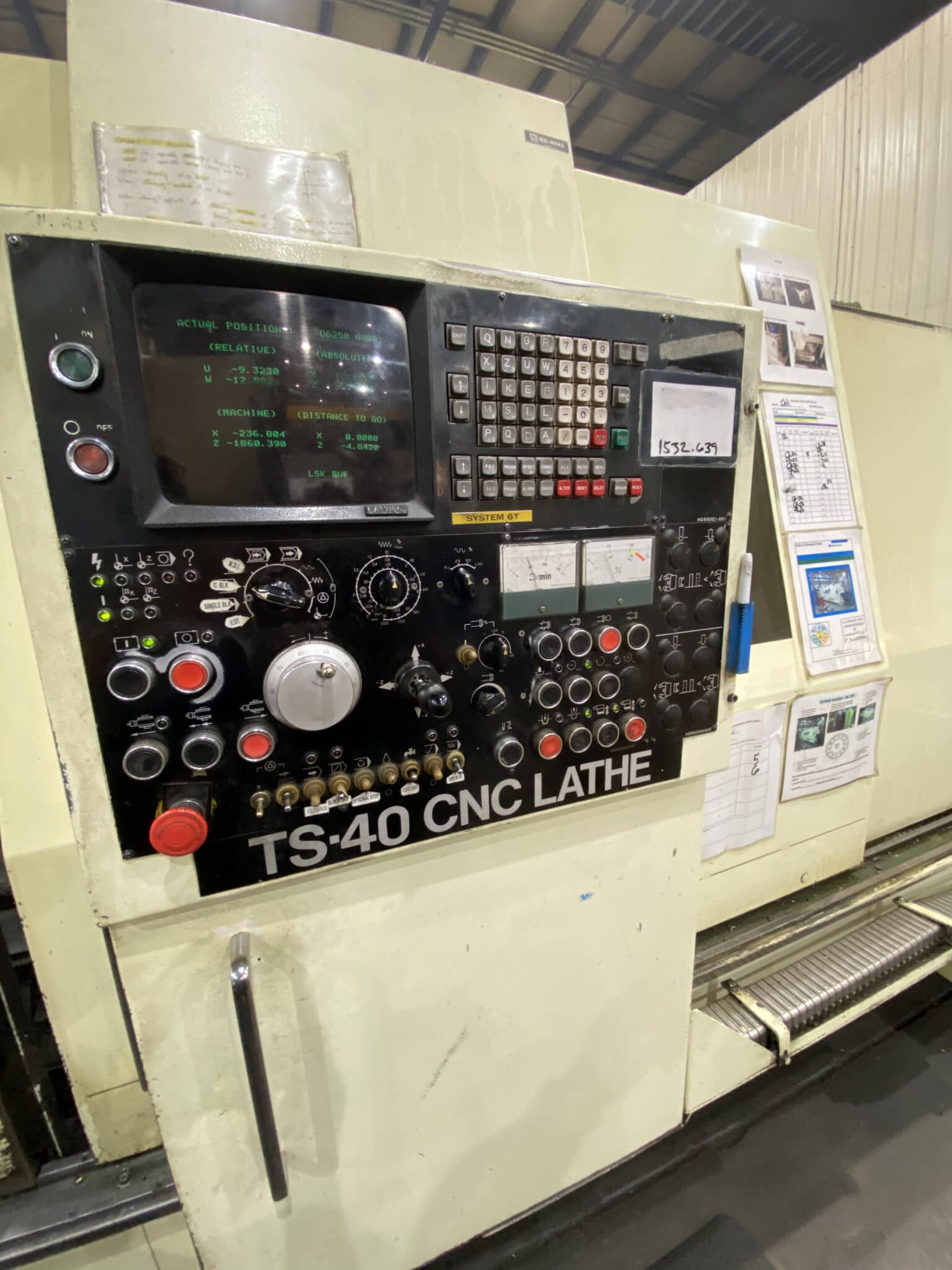 Takisawa TS-40 CNC Lathe, 1983 - Fanuc 6T Control, Tailstock, Chip ...