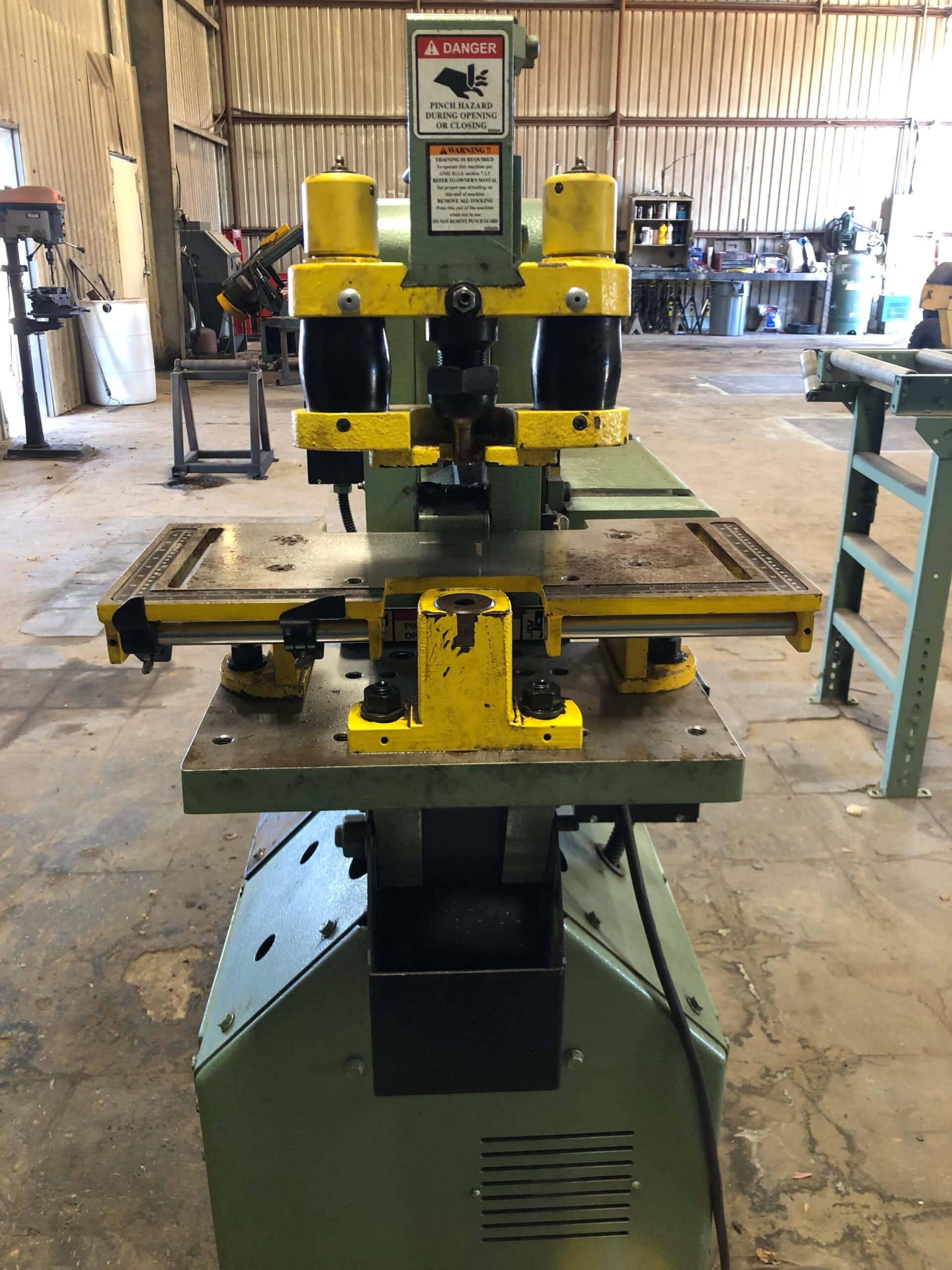 65 Ton Piranha P-65 Ironworker, 2018 - Tooling Included, 6' Backgauge ...