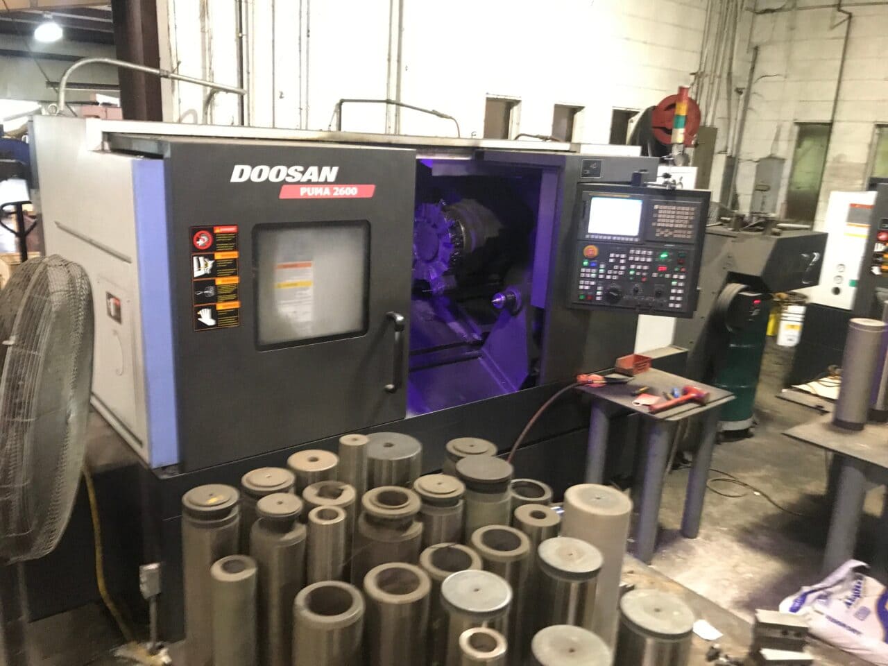 Doosan Puma 2600 CNC Lathe, 2013 - Chip Conveyor, Tool Setter ...