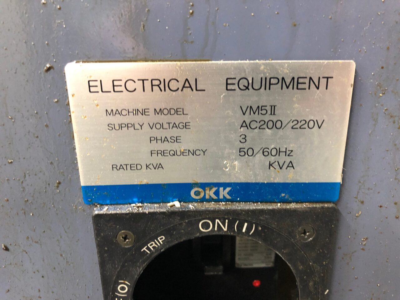 OKK VM5-II Vertical Machining Center, 2000 - 40"x20" Table - Revelation ...