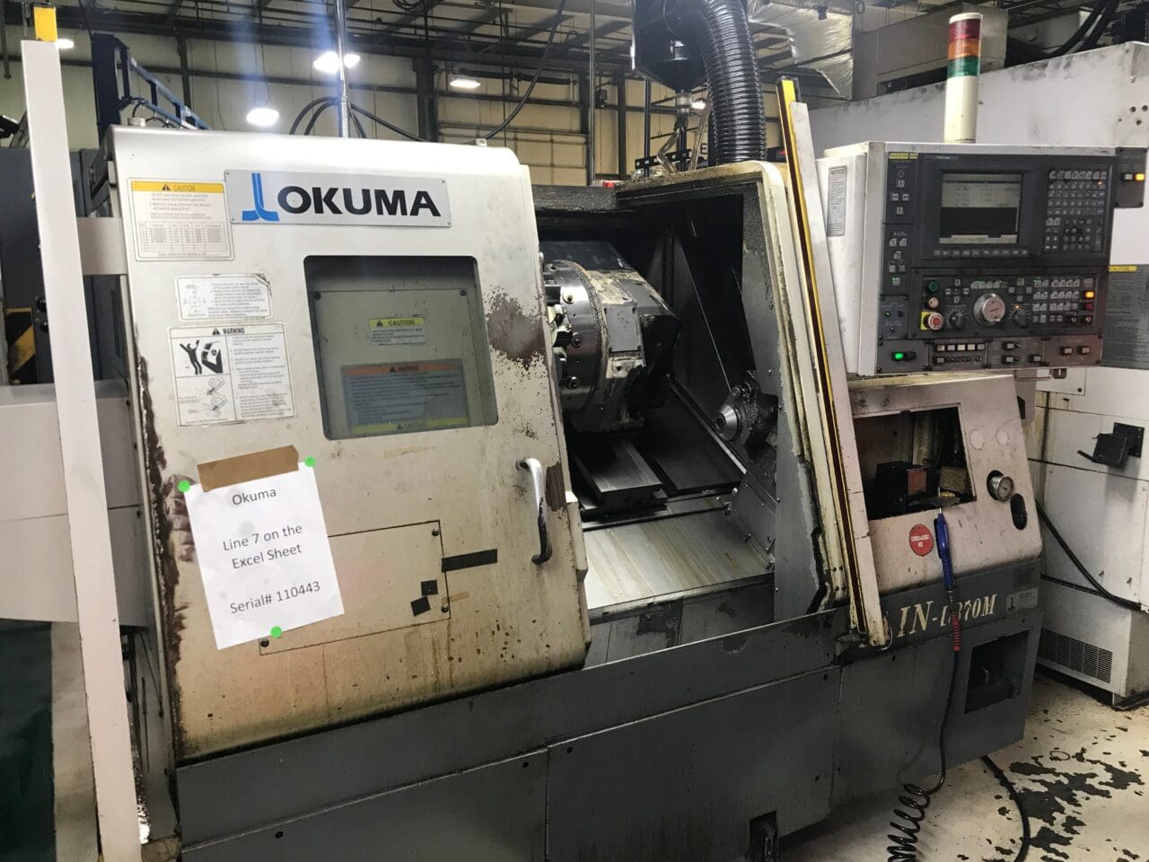Okuma Captain-L370-M CNC Lathe, 2005 - OSP-E100L Control - Live Tooling ...