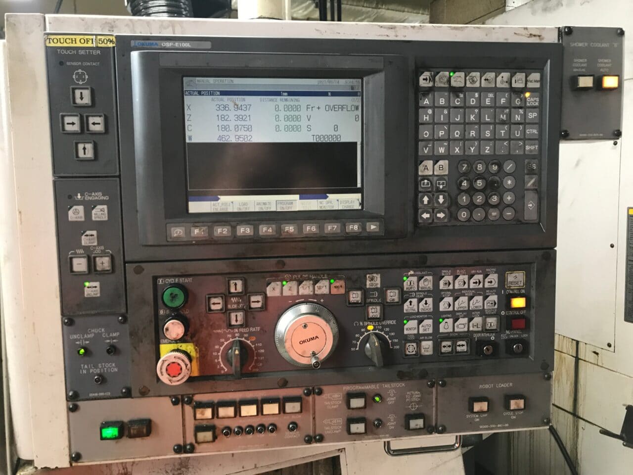 Okuma Captain-L370-M CNC Lathe, 2005 - OSP-E100L Control - Live Tooling ...