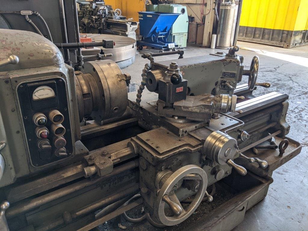 Monarch Model 612 Manual Engine Lathe, 1960 - Tailstock, Steady Rests ...