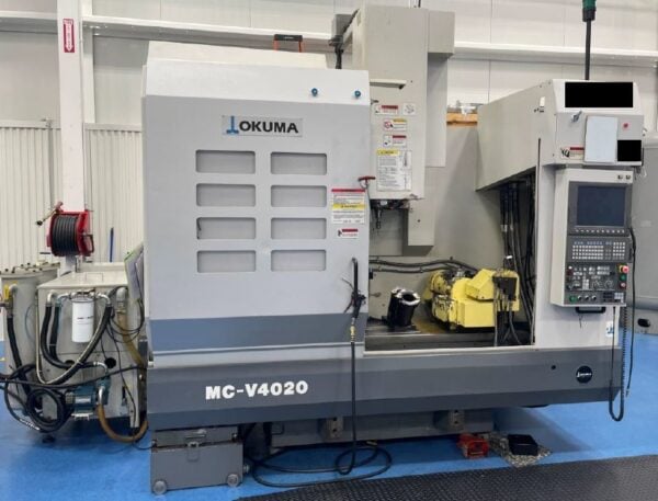 Okuma MC-V4020 CNC VMC, 2007 - Nikken Indexer, Renishaw probe ...