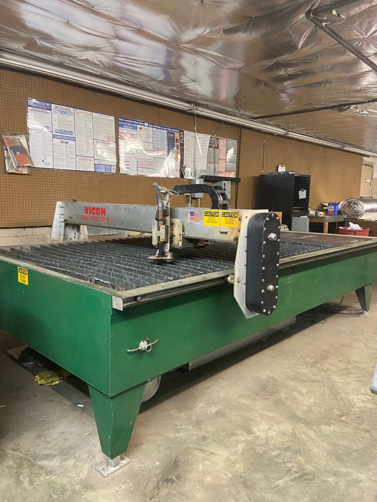 5' X 10' Vicon Plasma Table - 1/2" Cutting Capacity, Electrodes ...