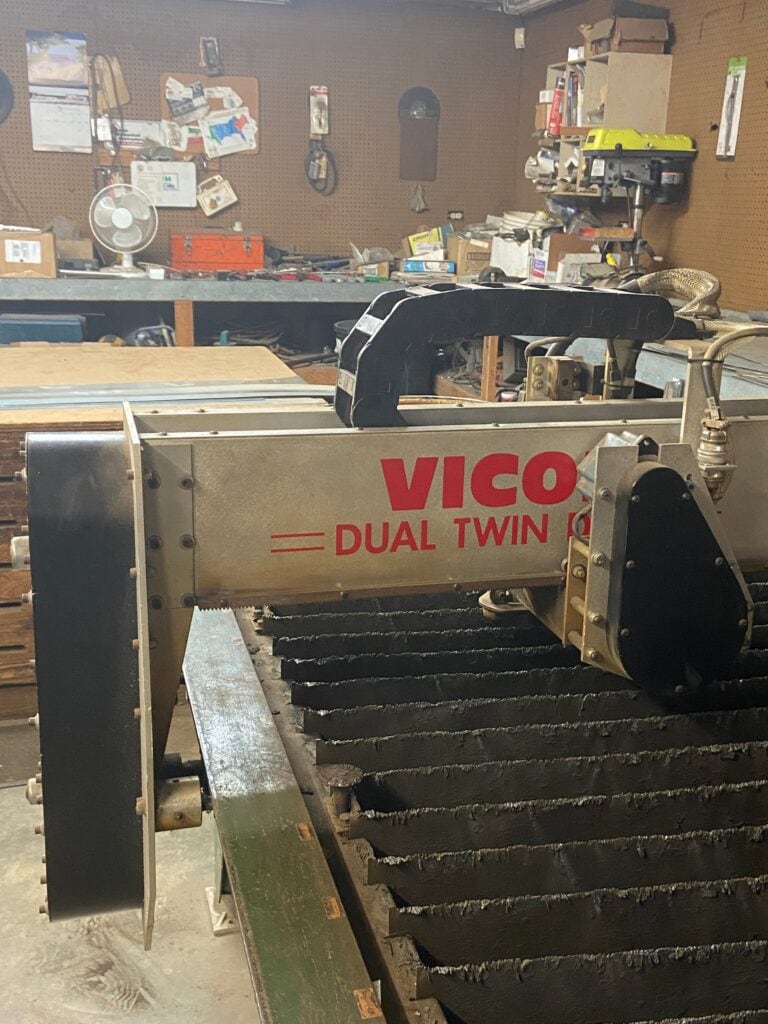 5' X 10' Vicon Plasma Table - 1/2" Cutting Capacity, Electrodes ...