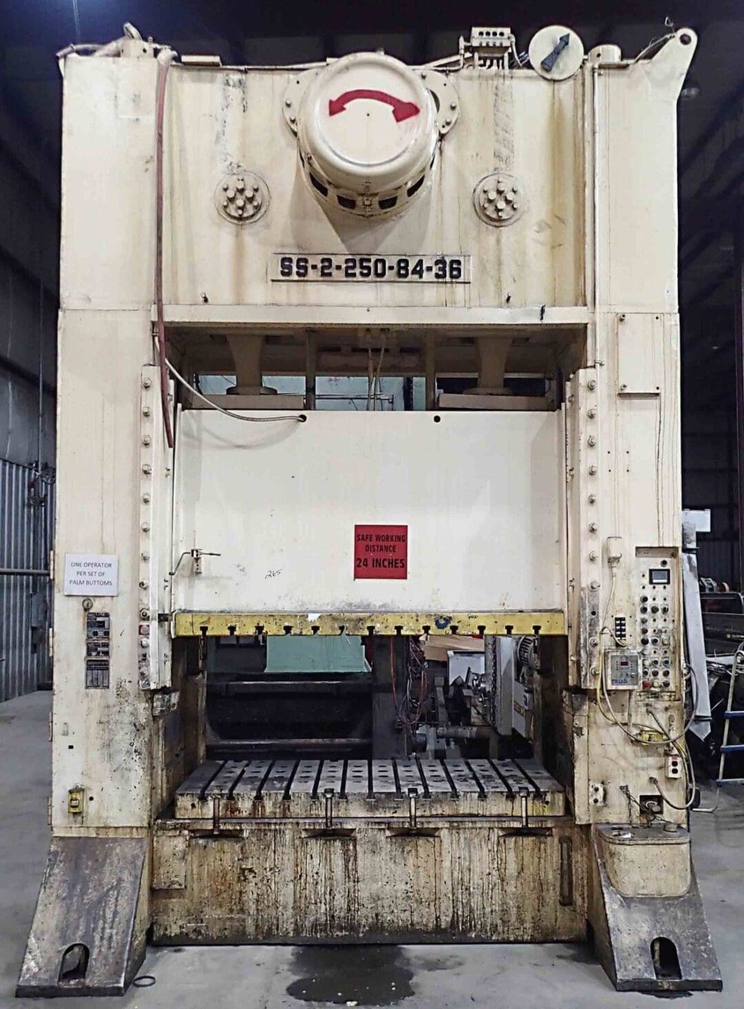 Danly 250 Ton Straight Side Press- Model SS2-250-84-36 - Revelation ...