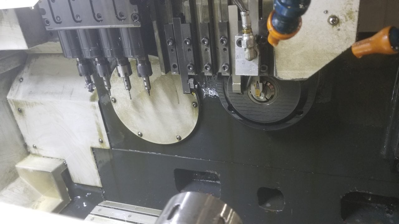 KSI TS 205 CNC Swiss Lathe, 2015 - High Pressure Coolant, BWG Barloader ...