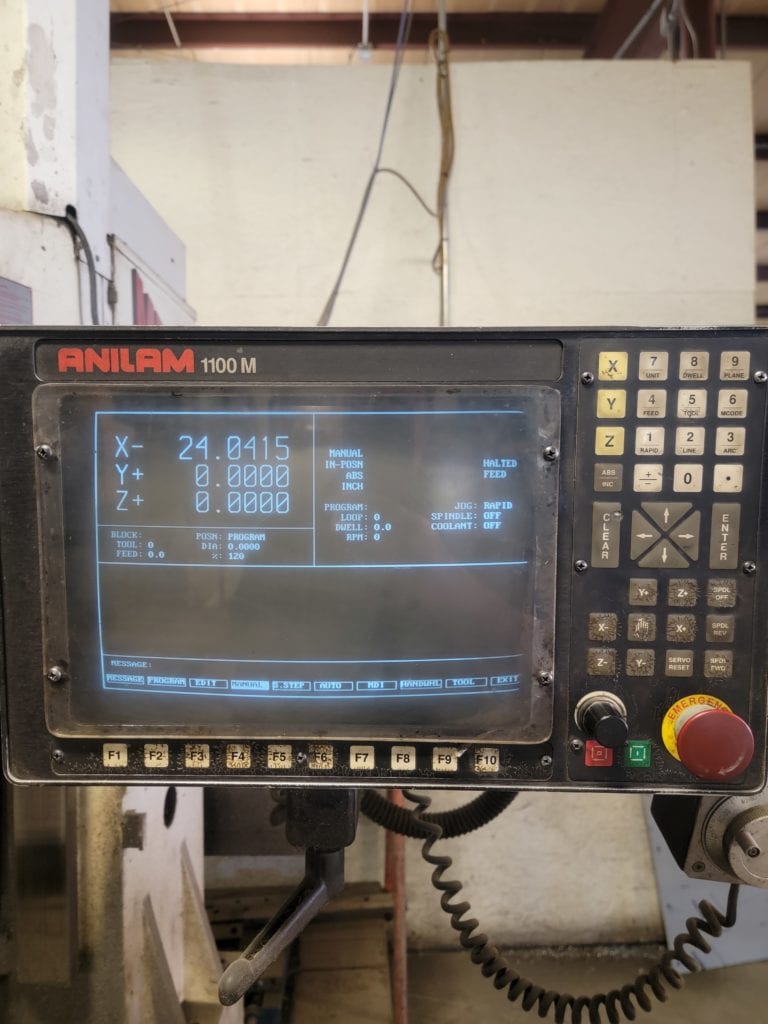 Fryer MB-15 CNC Mill, 1996 - Anilam 1100M Control - Revelation Machinery