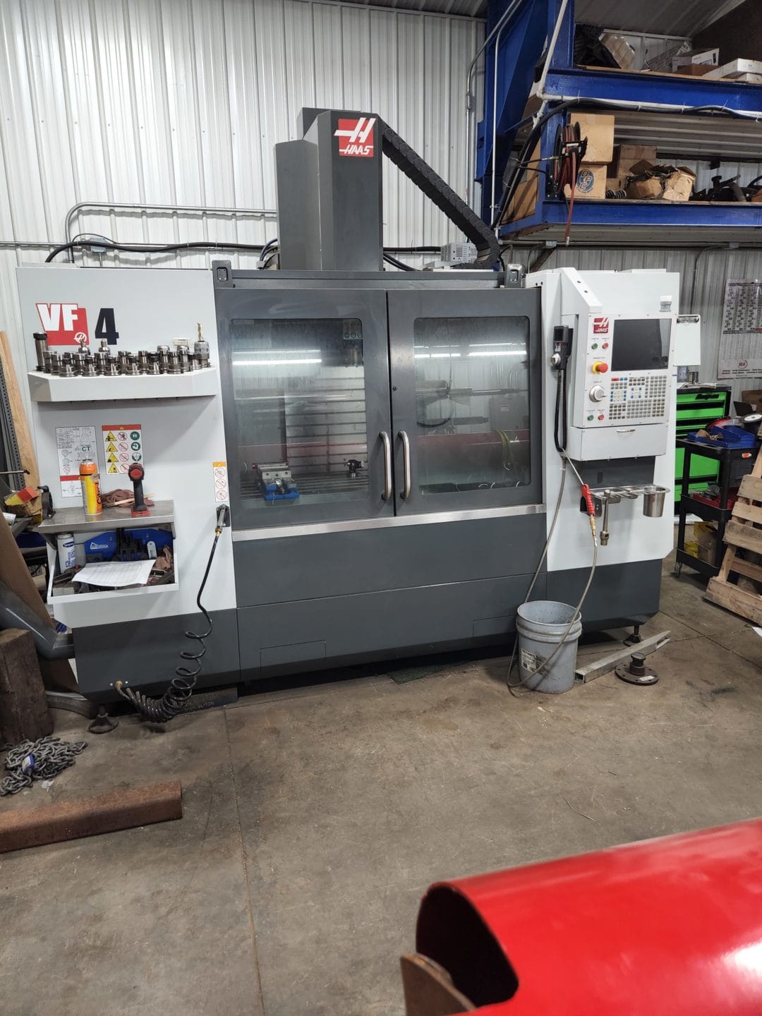 Haas VF-4, 2020 - WIPS, Chip Auger, Coolant Thru Spindle, Low Hours ...