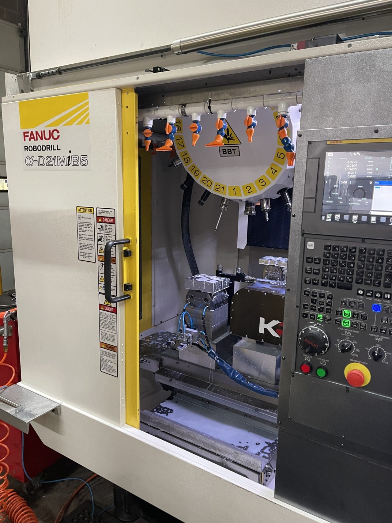 Fanuc RoboDrill 5X A-D21MiB5 CNC VMC, 2018 - Low Hours, 5th Axis, 24K ...