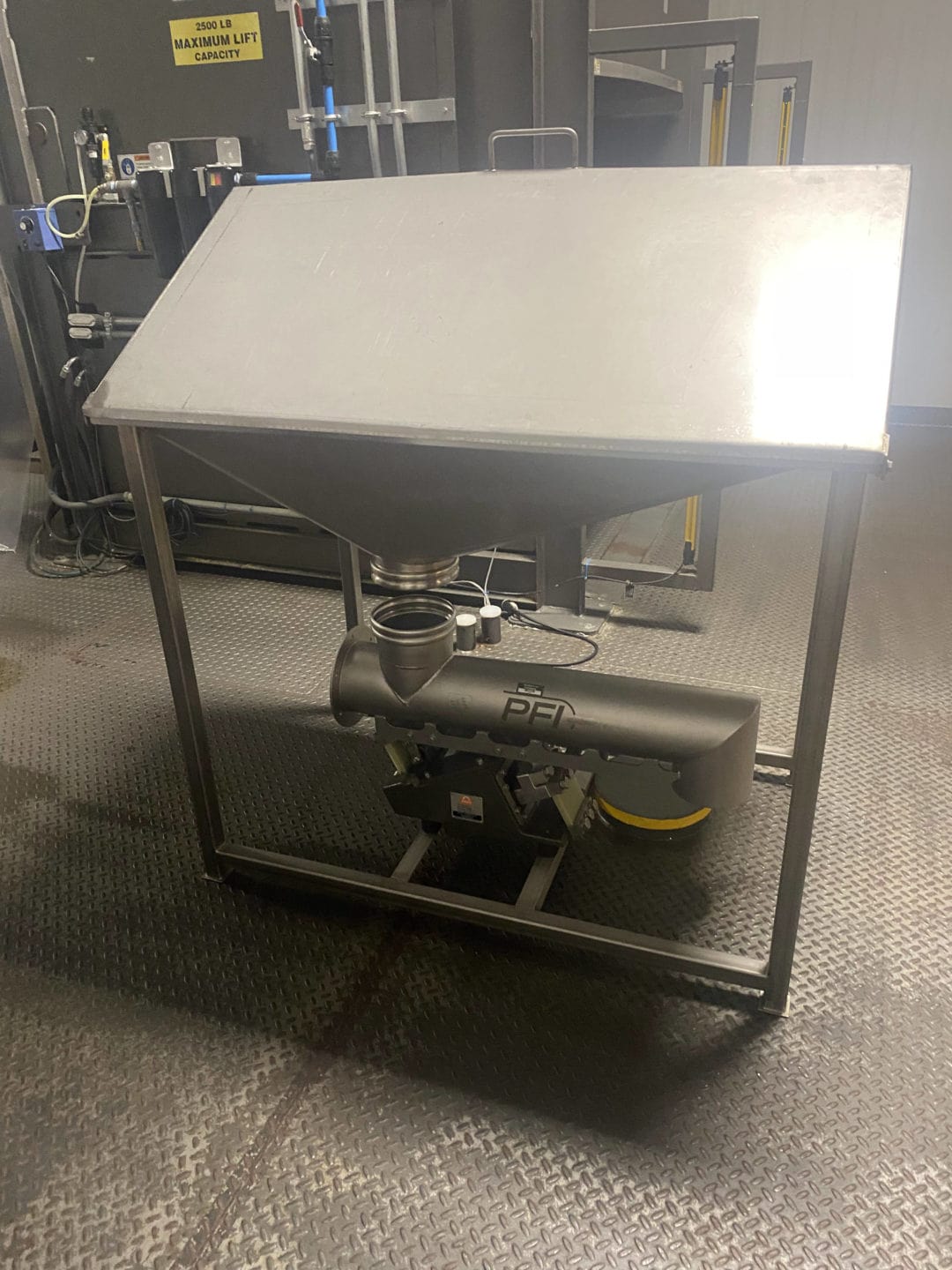PFI EDF-0439 Vibratory Feeder and Stainless Steel Hopper, 2021 ...