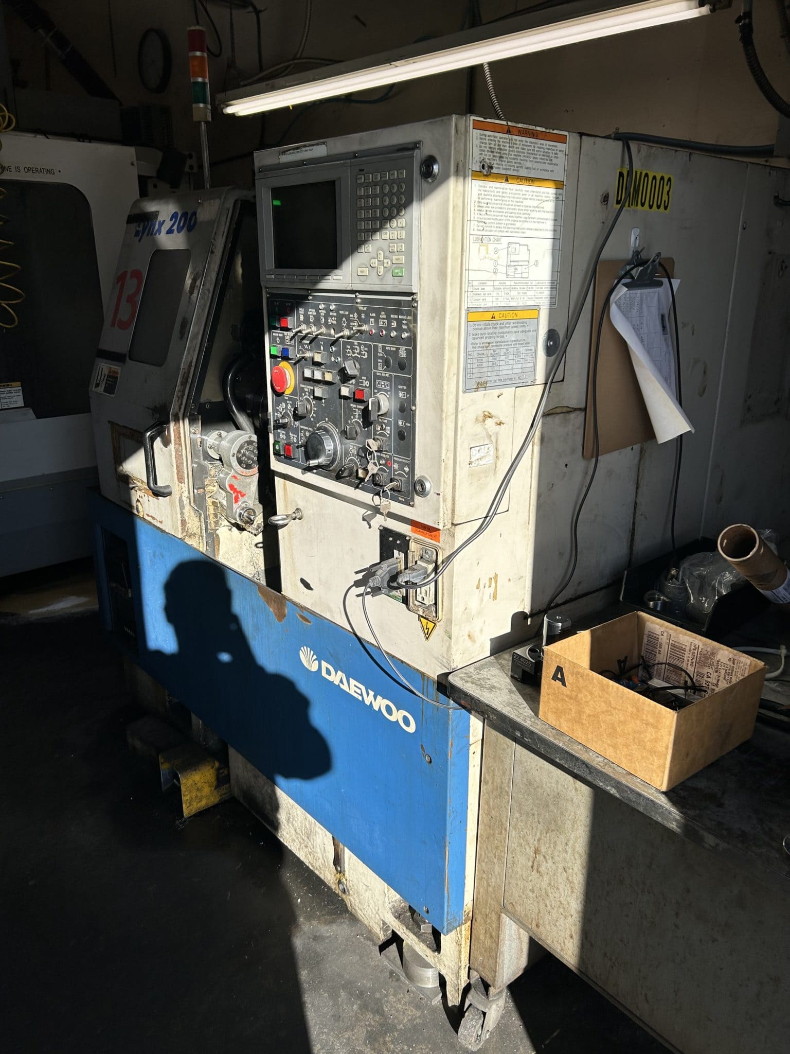 Daewoo Lynx 200 CNC Lathe, 1998 - Mitsubishi Control, Tailstock ...