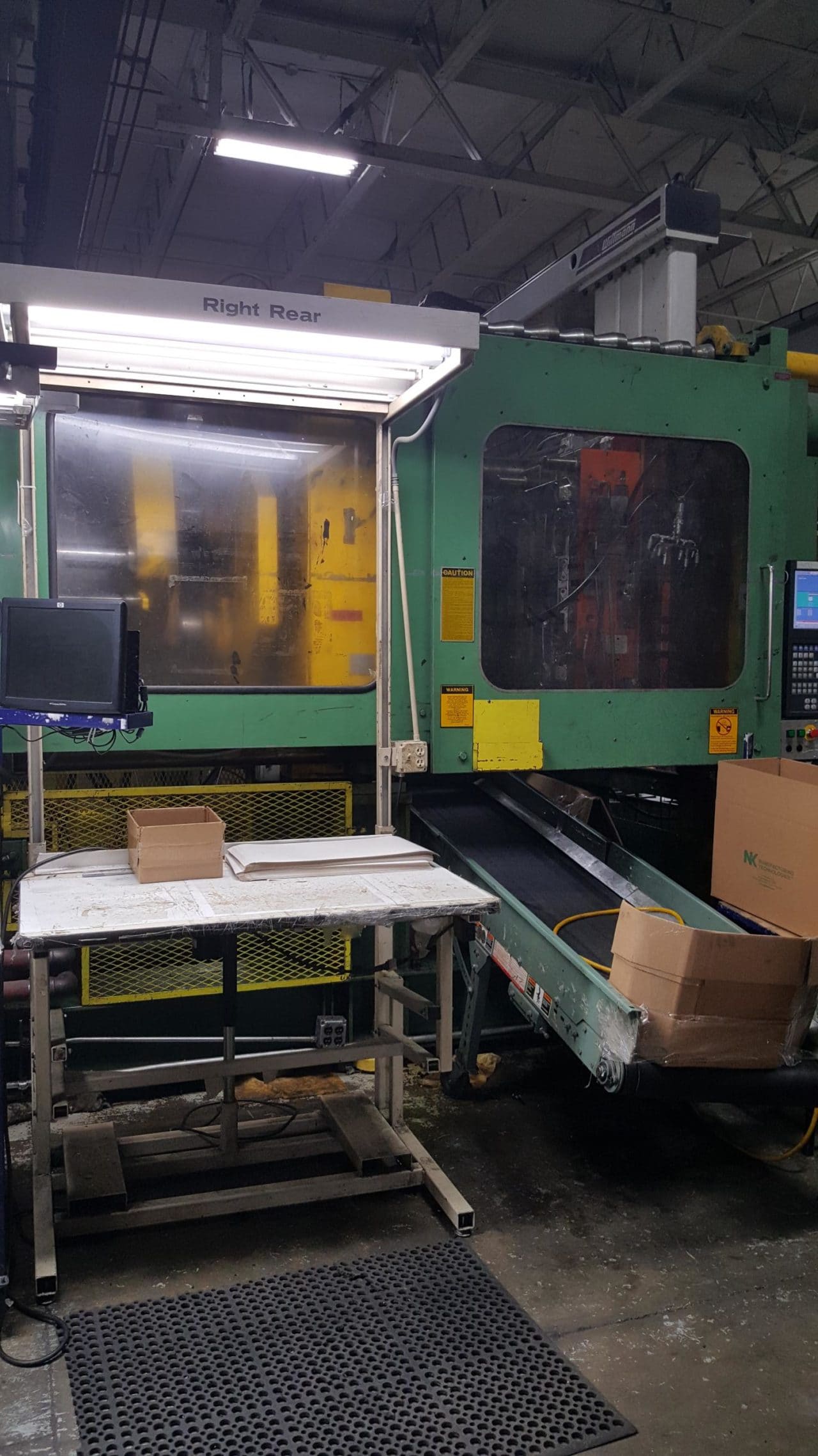 1000 Ton, 165 OZ Van Dorn 1000-RS Injection Molding Machine, 1986 ...