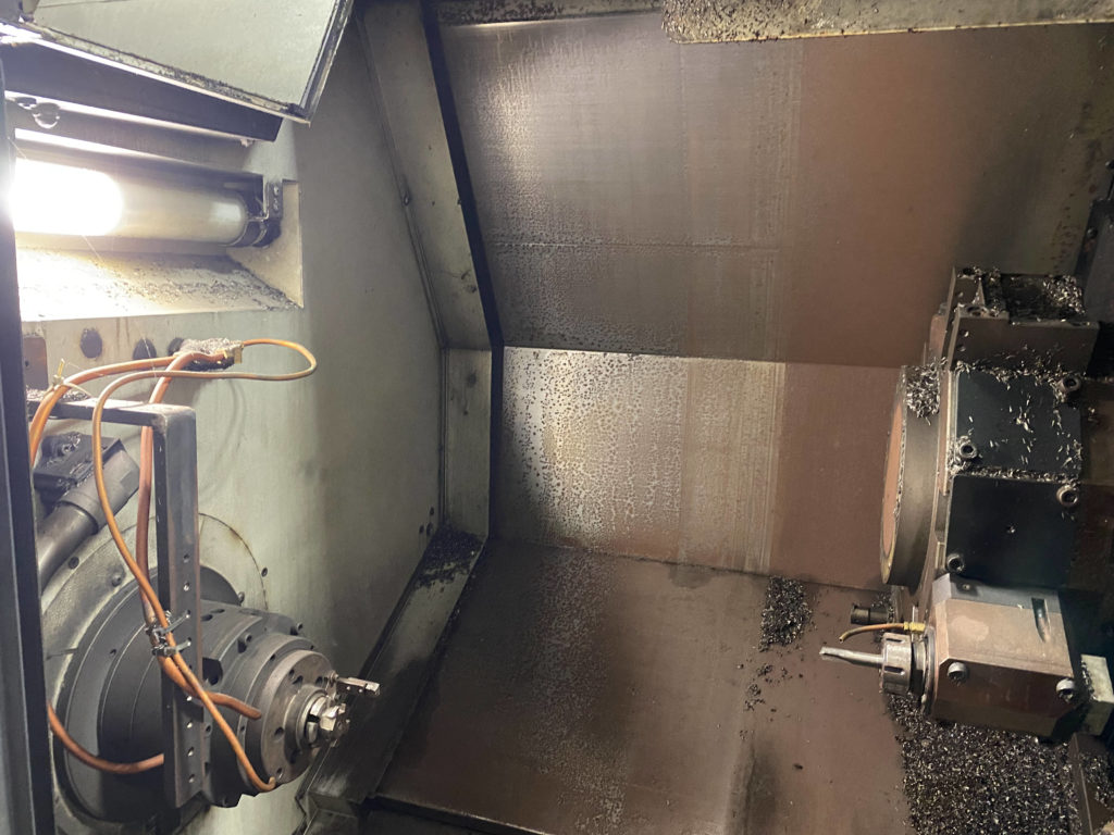 Mori Seiki NL2500MC/700 CNC Lathe, 2007/1- live tooling, mist blaster ...