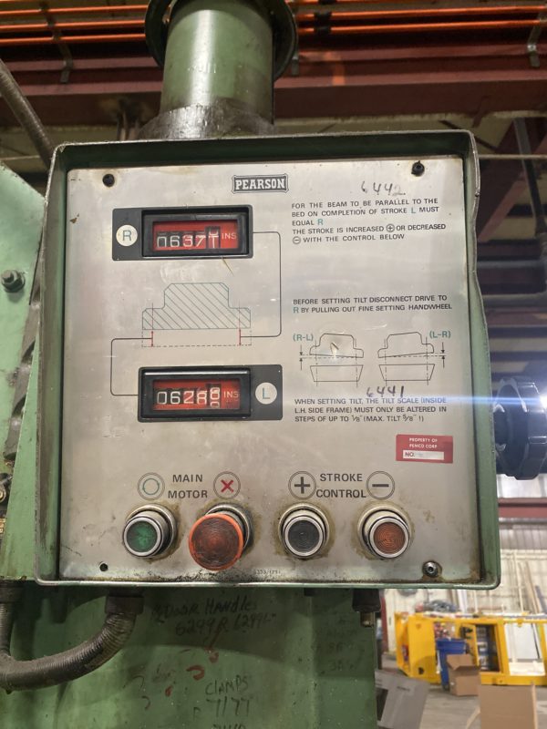 175 x 12' Ton Pearson Press Brake, 1980- Tooling Included - Revelation ...
