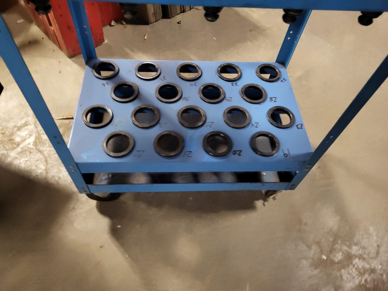 CAT 50 Tool Holders with 3 Tool Carts - Revelation Machinery