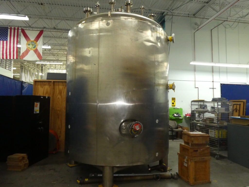 3000 Gallon Stainless Steel Jacketed Tank - Revelation Machinery