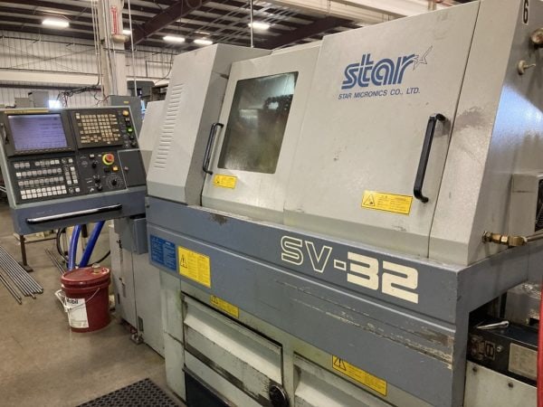 Star SV-32 CNC Swiss Lathe, 2005 - Live Tooling, Bar Feeder ...