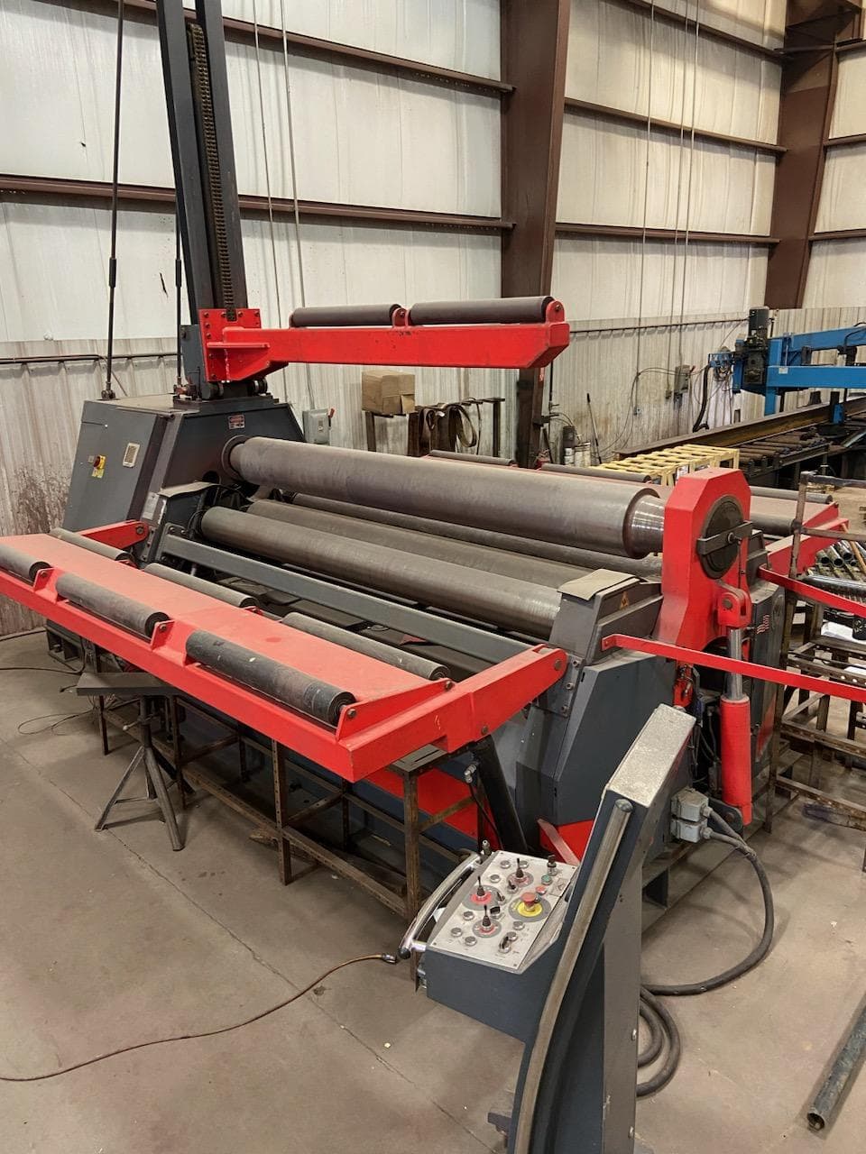 3/4" x 10' RMT Kyson R-Genius 10-1299 CNC Plate Roll, 2017- Overhead ...