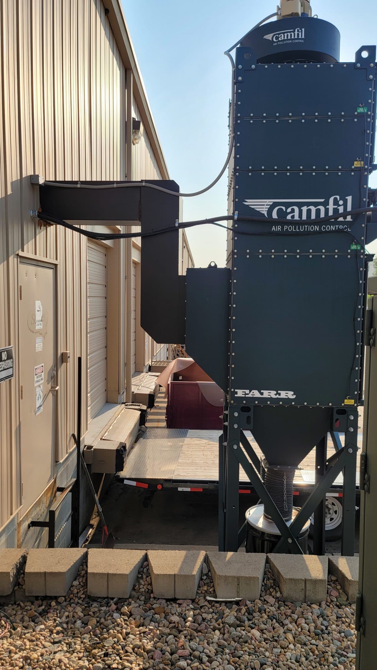 3,000 CFM Camfil GSX4 Dust Collector, 2020- Spark Baffle, VFD ...