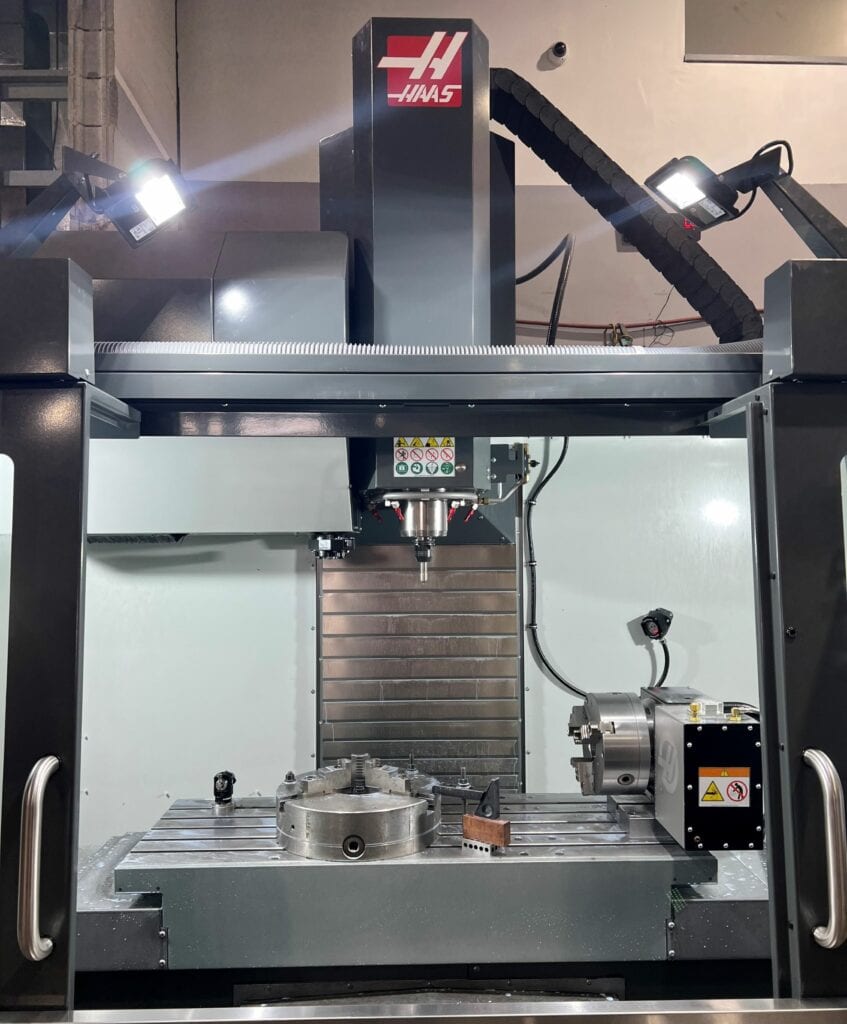 Haas VF-4 CNC Vertical Machining Center, 2022 - CAT40, 4th Axis HRT210 ...