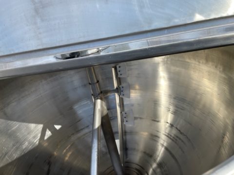 250 Gallon Stainless Steel Jacketed Tank Single Motion Anchor Style ...