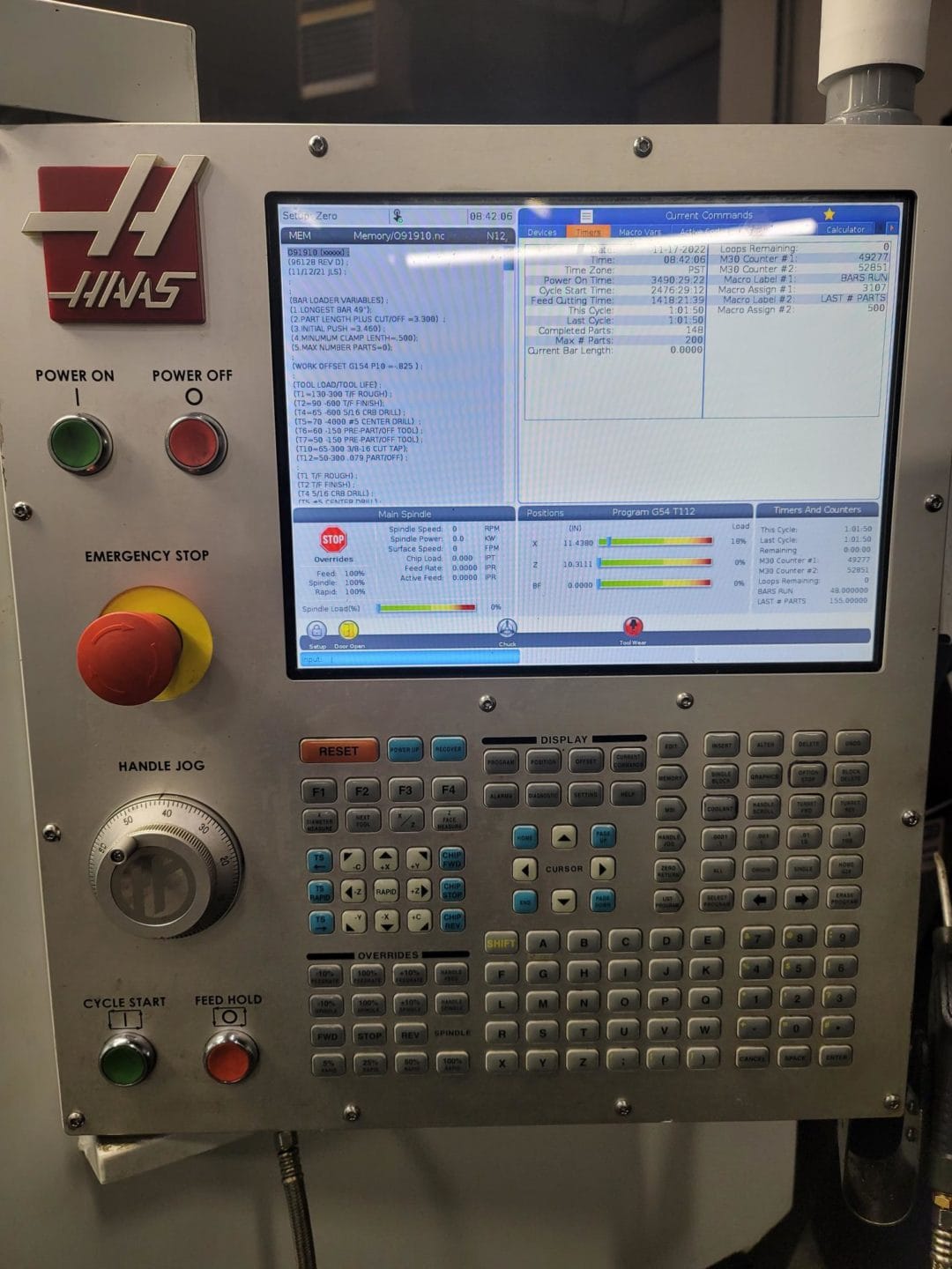 Haas ST-15 CNC Lathe, 2021- Bar Feeder, Chip Conveyor, Tool Presetter ...
