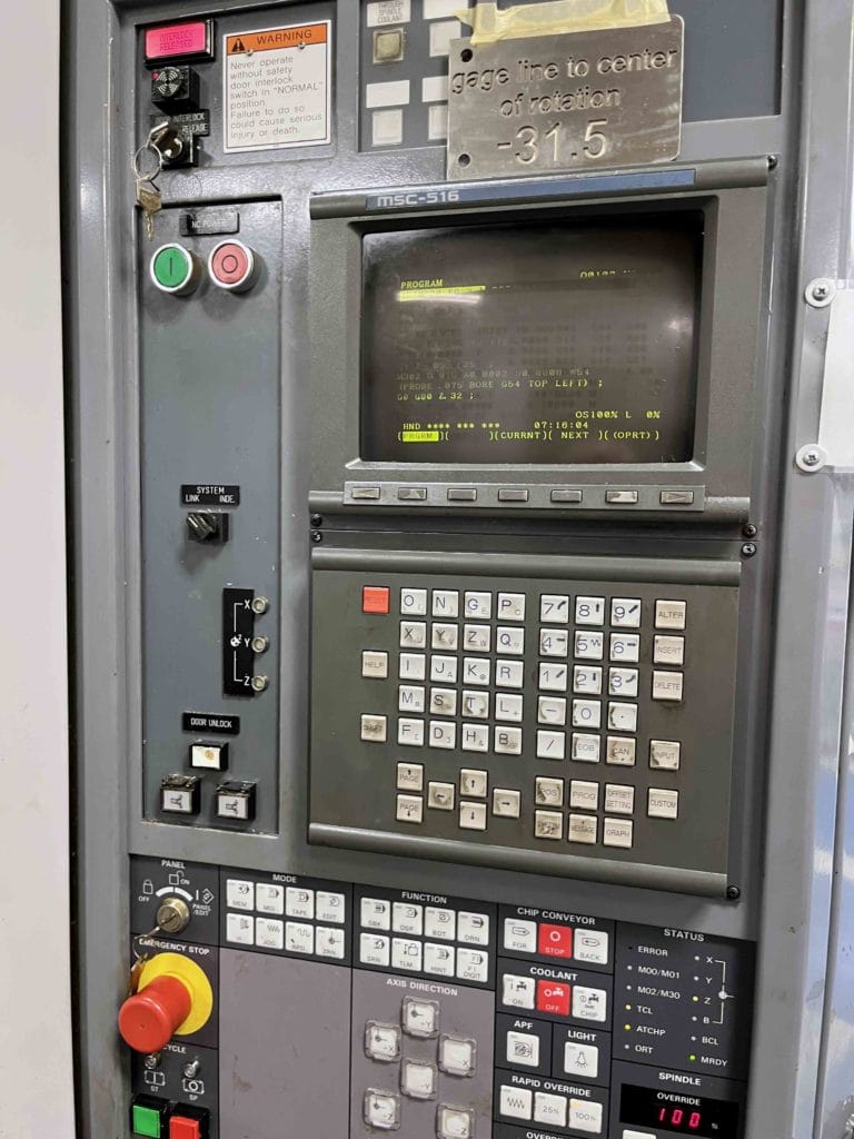 Mori Seiki SH-50 500mm HMC, 1997 - 180 ATC, TSC, Full 4th Axis, 12K ...