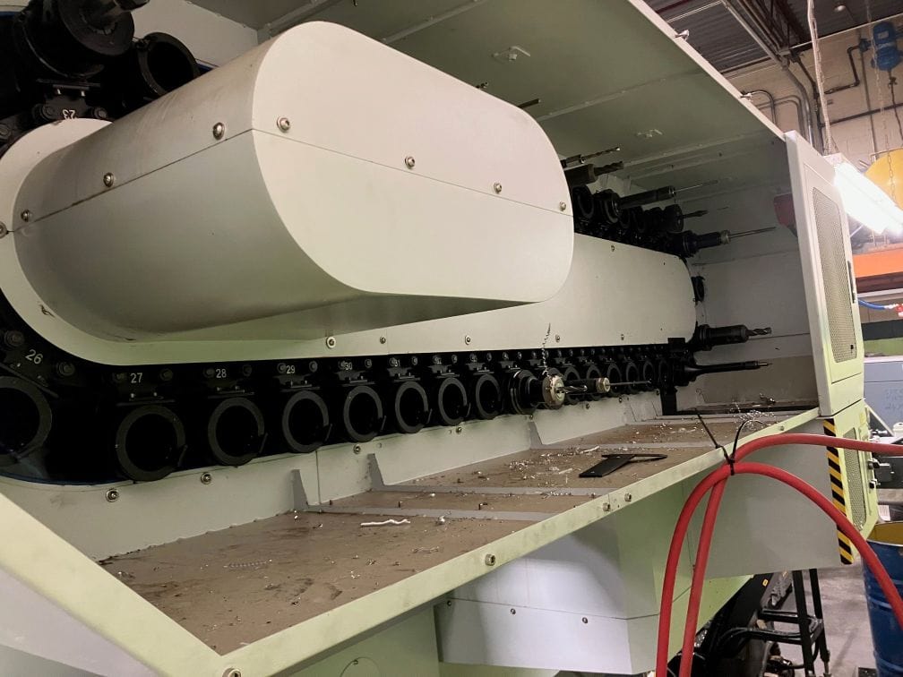 Yama Seiki VP2012HD CNC Bridge Mill, 2014 - Chip Blaster, 4th Axis Pre ...