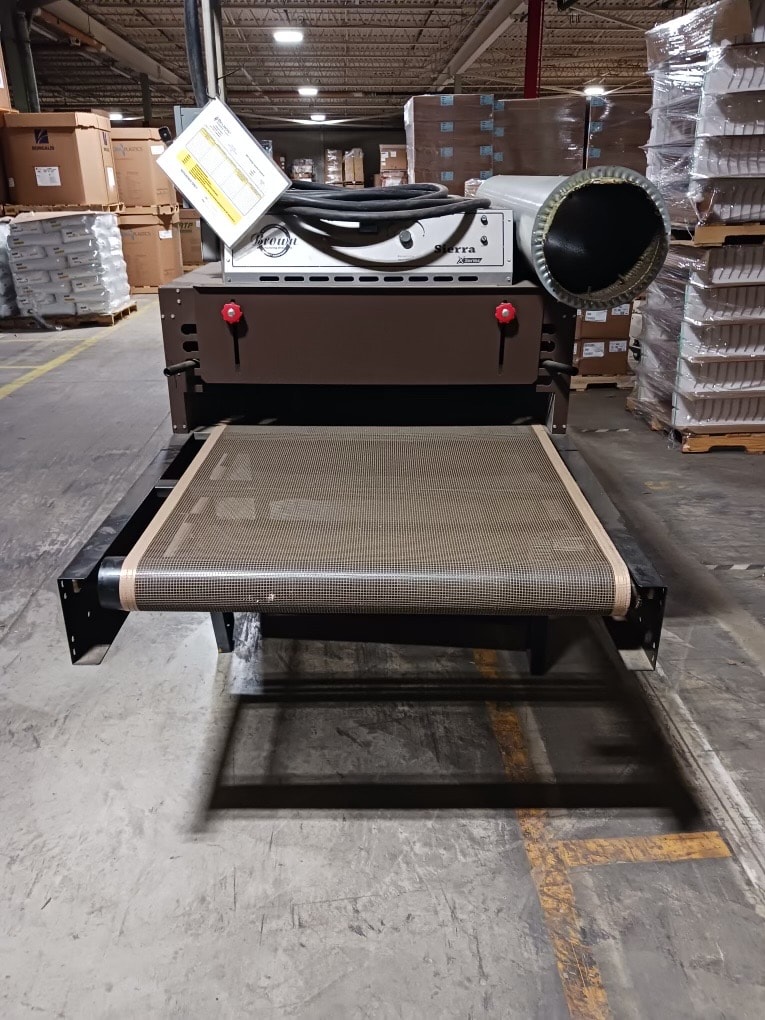 500° Brown US2X-3609 Screen Printing, Drying, Curing Tunnel, 2013 ...