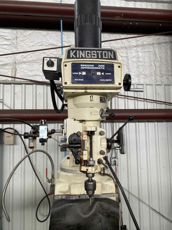 10″ x 50″ Kingston KMT 4V Vertical Mill, 2006 - Revelation Machinery