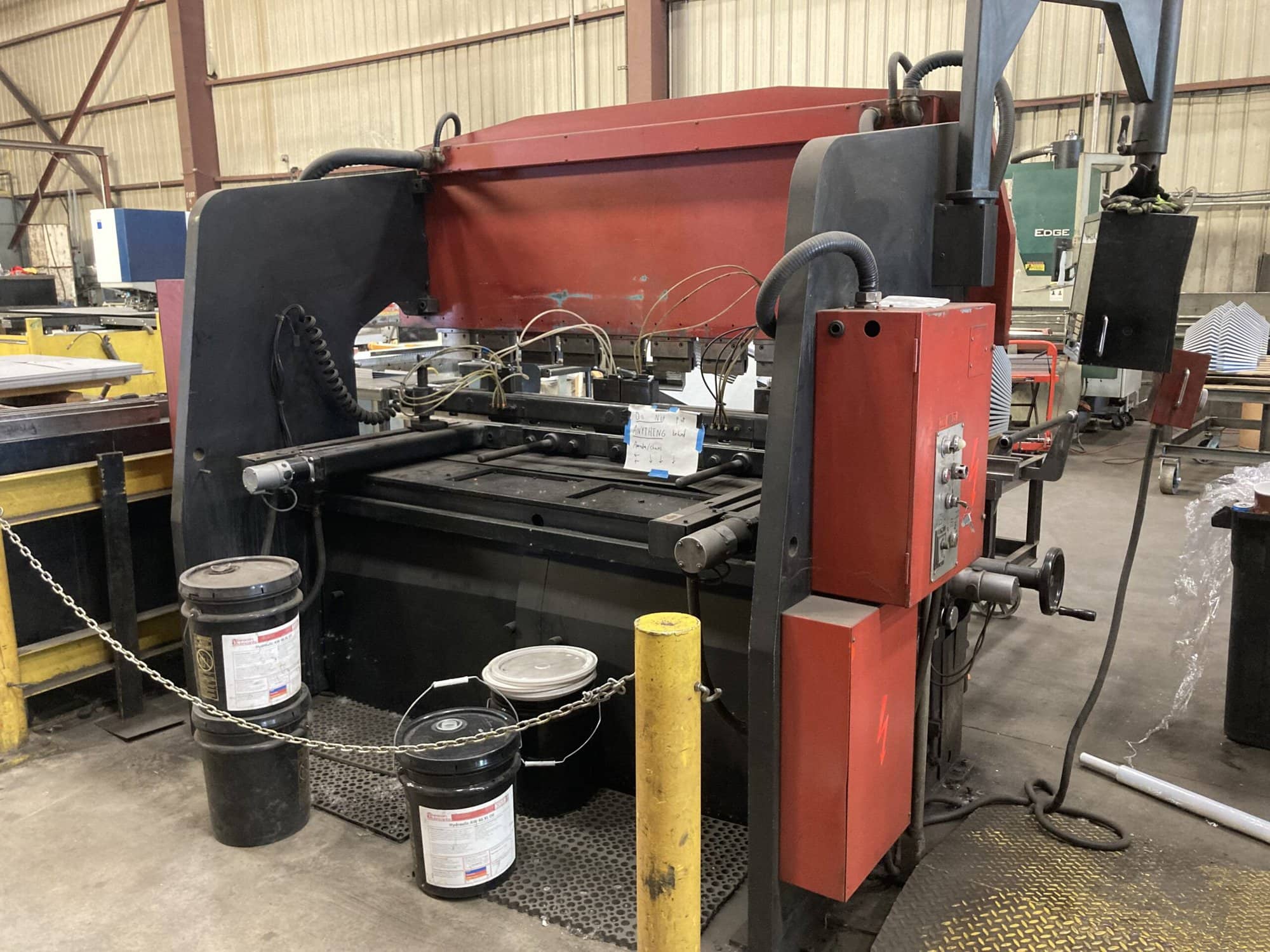 80 Ton x 8' Amada RG-80 CNC Press Brake, 1984 - NC9-EX Control, Tooling Included - Revelation ...