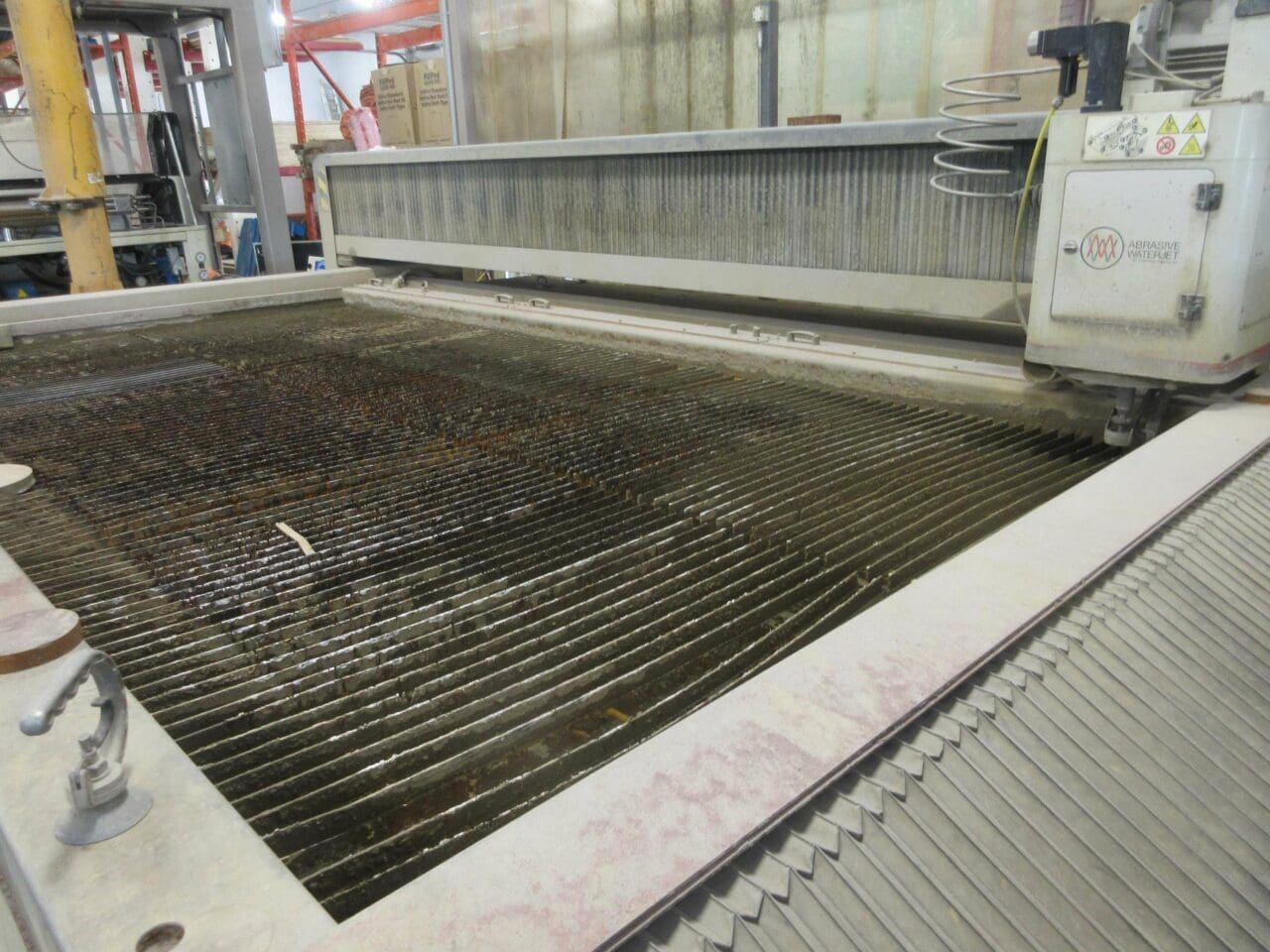 6' x 12' Mitsubishi MWX4-612 Water Jet, 2012 - Upgraded KMT Intensifier ...